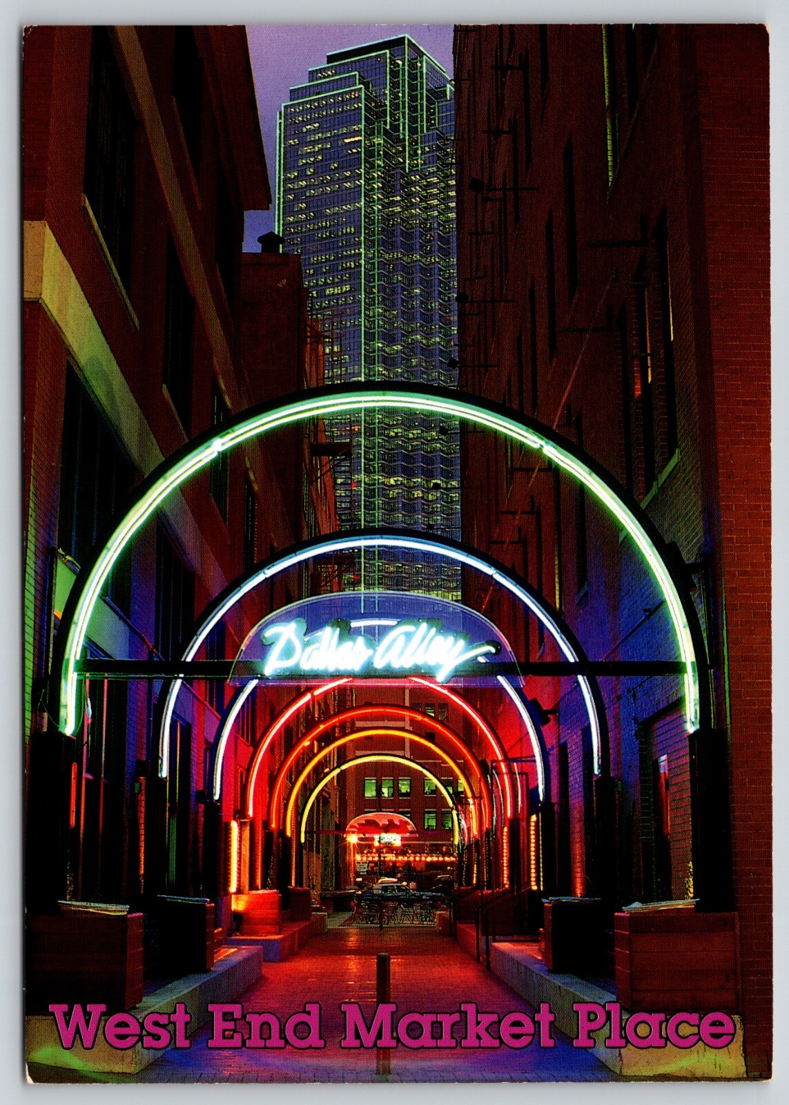 Postcard West End Market Place Dallas Texas Dallas Alley Retail Shops ...