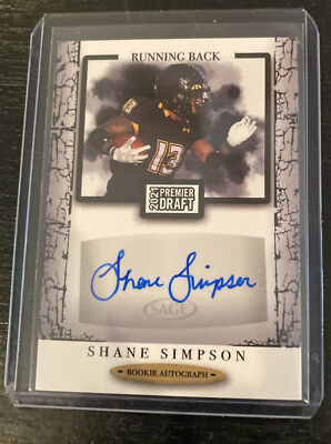 2021 SAGE Autograph Shane Simpson RC Card. | eBay