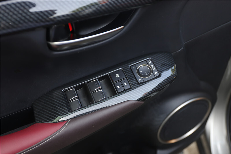 For Lexus NX 200t 300h 2015-2021 Carbon Fiber Window Lift Lock Switch ...