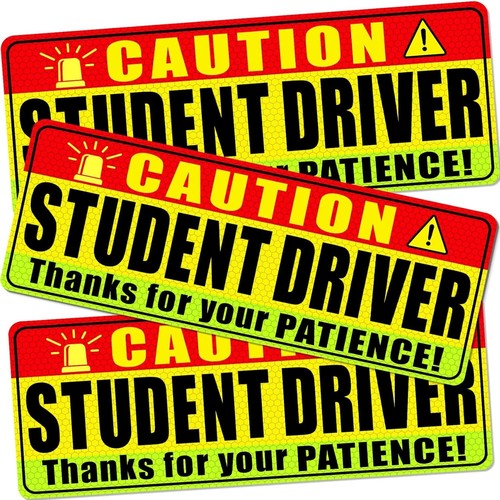 Student Driver Magnet Bumper Stickers For A New Driver Magnet Car Sign ...