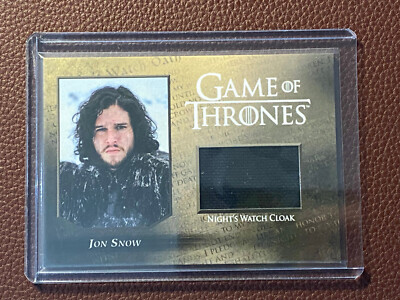 2016 Game of Thrones Season 5 Night Watch Cloak Relic CC1 Jon Snow #008 ...