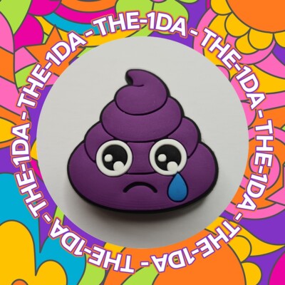 SAD Poo Turd Dump Emoji - Not Cool - Funny - Meme - Charms For Crocs ...