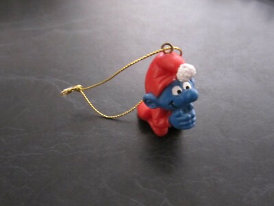 Smurfs Christmas Praying smurf vintage Very Rare (e) | eBay Australia