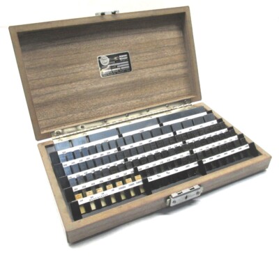 NICE! WEBBER .1001" to 4.000" 81-PIECE INSPECTION STEEL GAGE BLOCK SET ...
