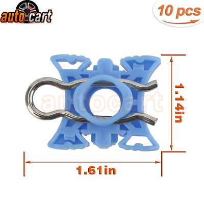 10pcs For Volvo Power Window Regulator Repair Kit Slide Bearing Blocks ...