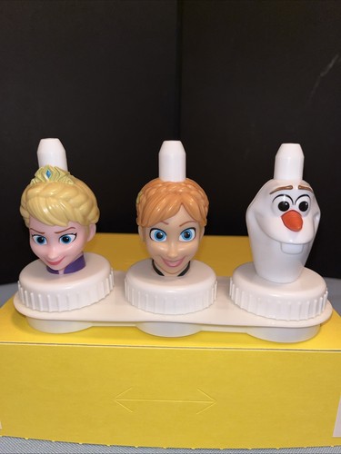 Lot of 3 FROZEN Good 2 Grow Juice Topper Elsa Anna Olaf Disney | eBay