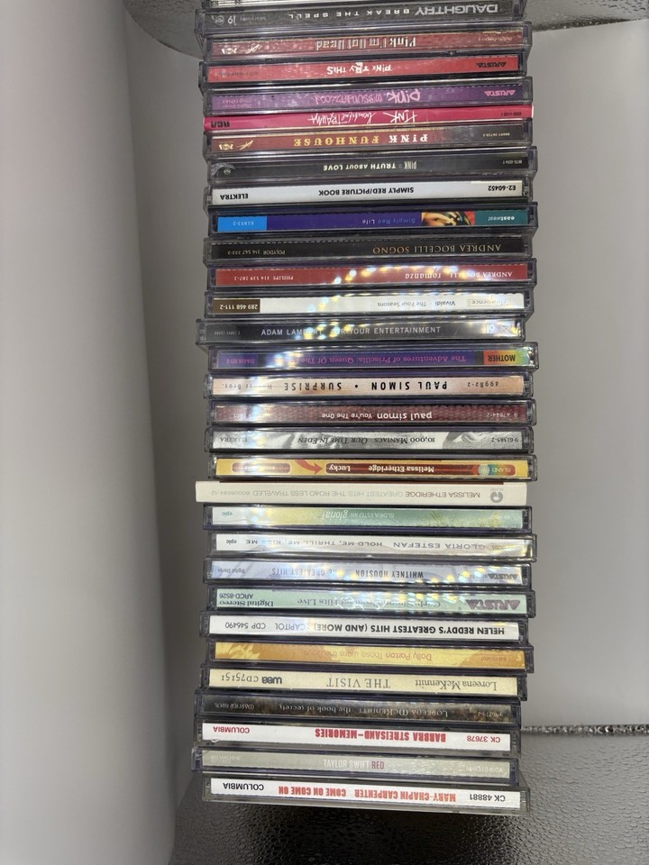 Huge CD Lot 50+ Classic Rock Pop Pink Floyd Neil Young Elton John Cat ...