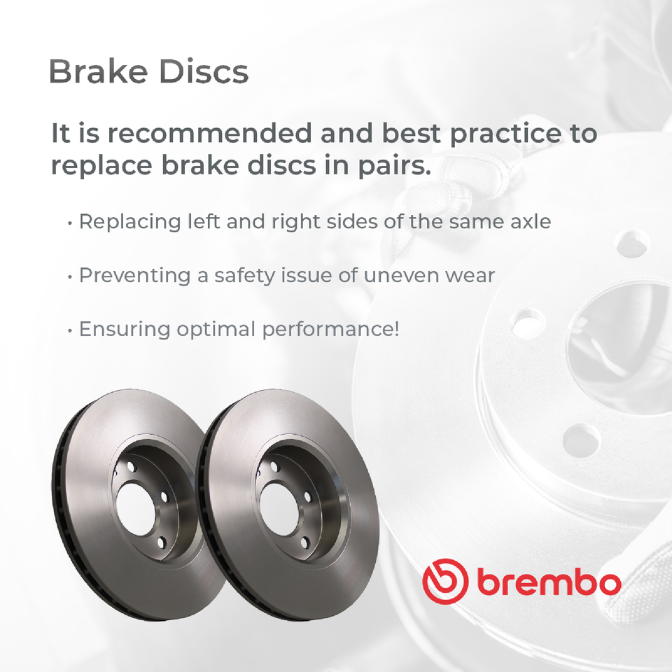 2x Brake Discs Pair Vented fits BMW 120D 2.0D Front 07 to 13 300mm Set ...