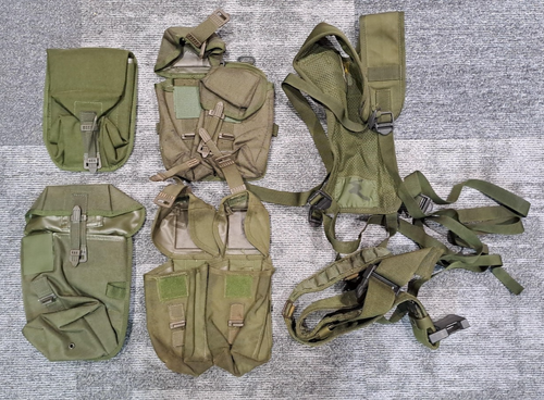 Genuine British Army Military Issue Surtplus Olive Green PLCE Webbing ...