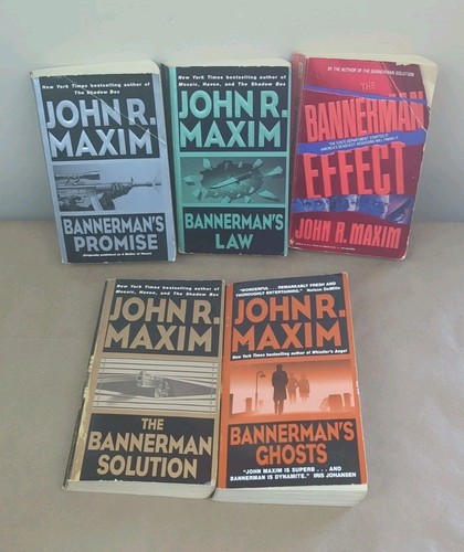 John R Maxim Paul Bannerman Series Complete 5 Book Lot Thriller ...