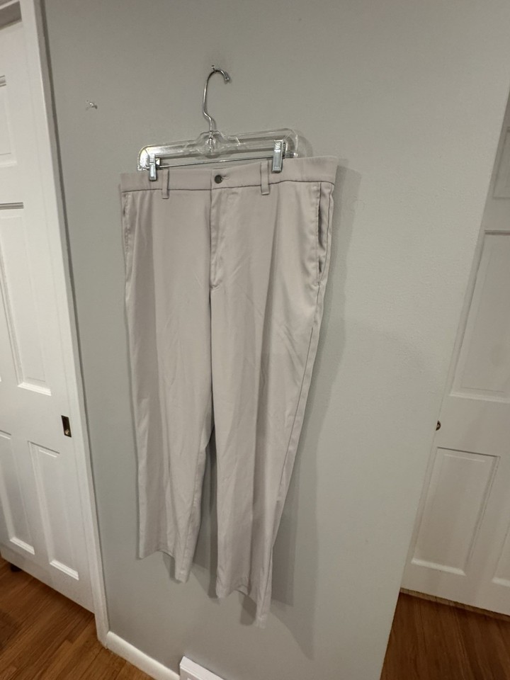 Callaway Golf Pants Stretch Flat Front Beige Lightweight Performance ...