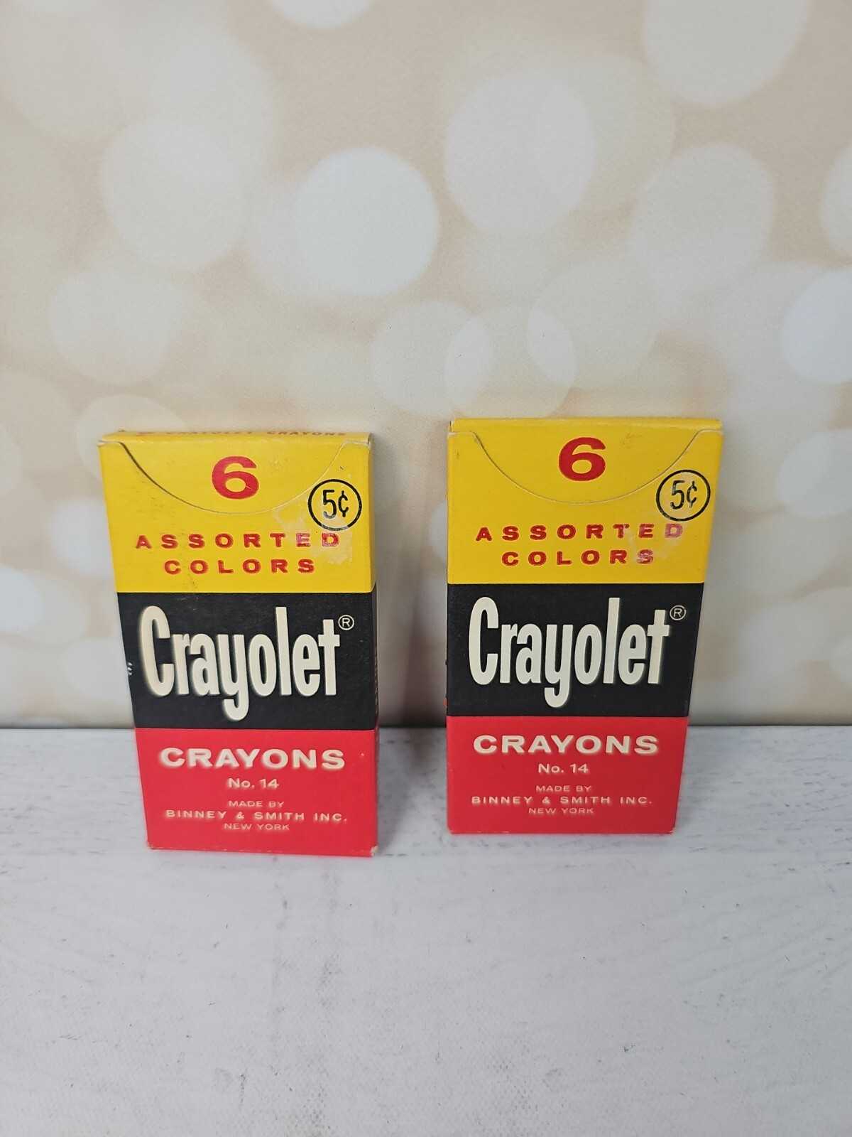 Two Vintage Crayolet #14 Original 6 Crayons - Unused in Box, Made in ...
