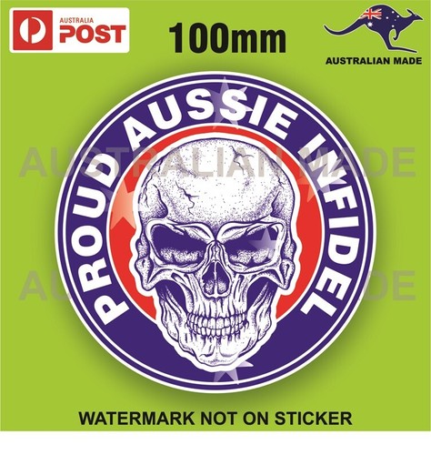PROUD AUSSIE INFIDEL STICKER SOUTHERN CROSS AUSTRALIAN MADE | eBay ...