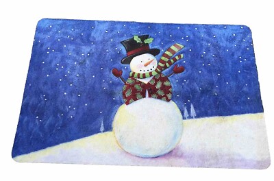 Frosty The Snowman Door Mat 26.5in x 17.5in Christmas Floor Mat High ...