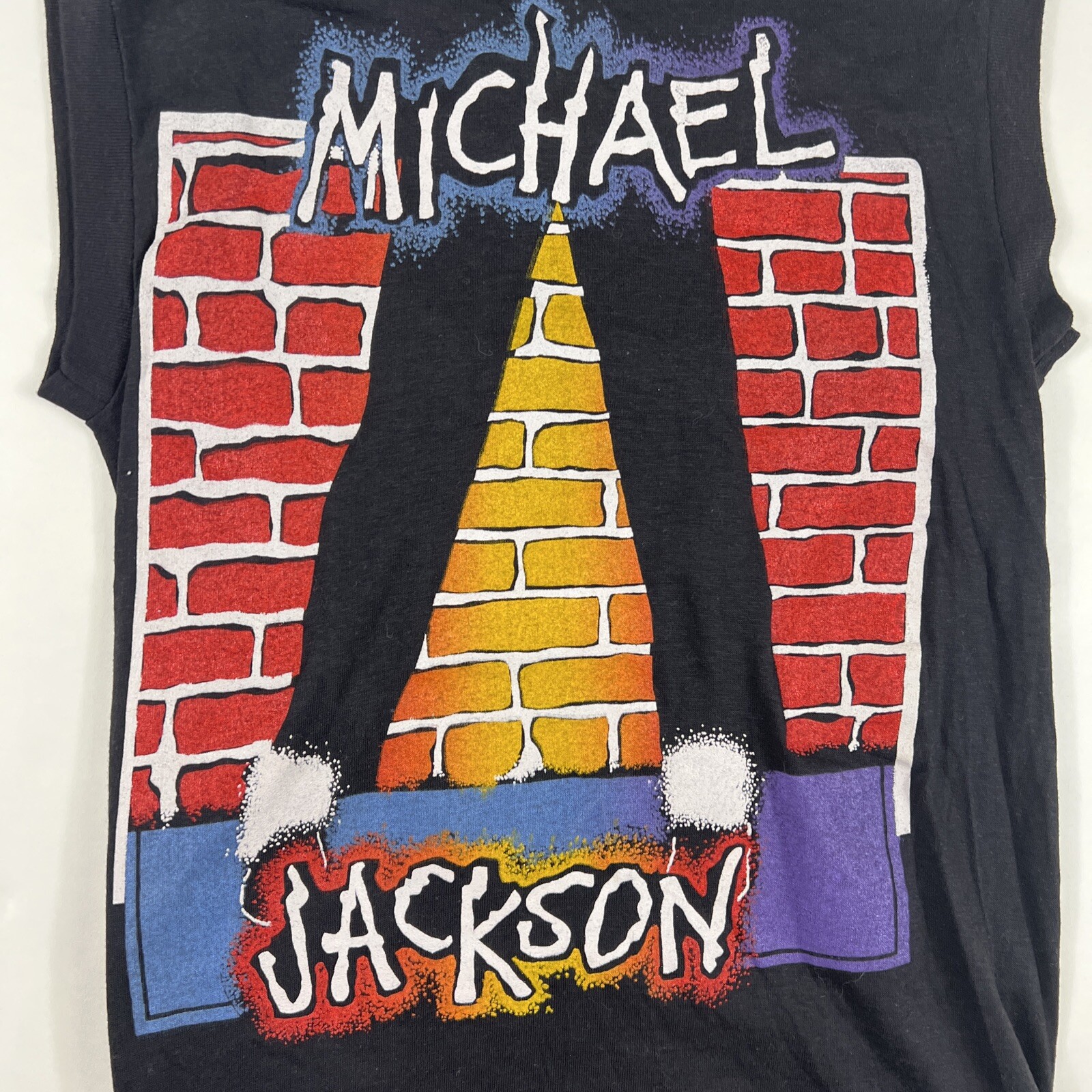 Vintage Michael Jackson Shirt S Sleeveless Thriller - Gem