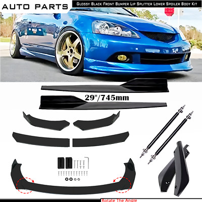 For Acura RSX 2002-2006 Front Bumper Lip Spoiler Side Skirt Splitter ...