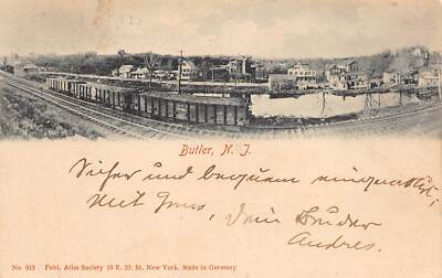 J86/ Butler New Jersey Postcard c1910 Railroad Stores Homes 255 | eBay
