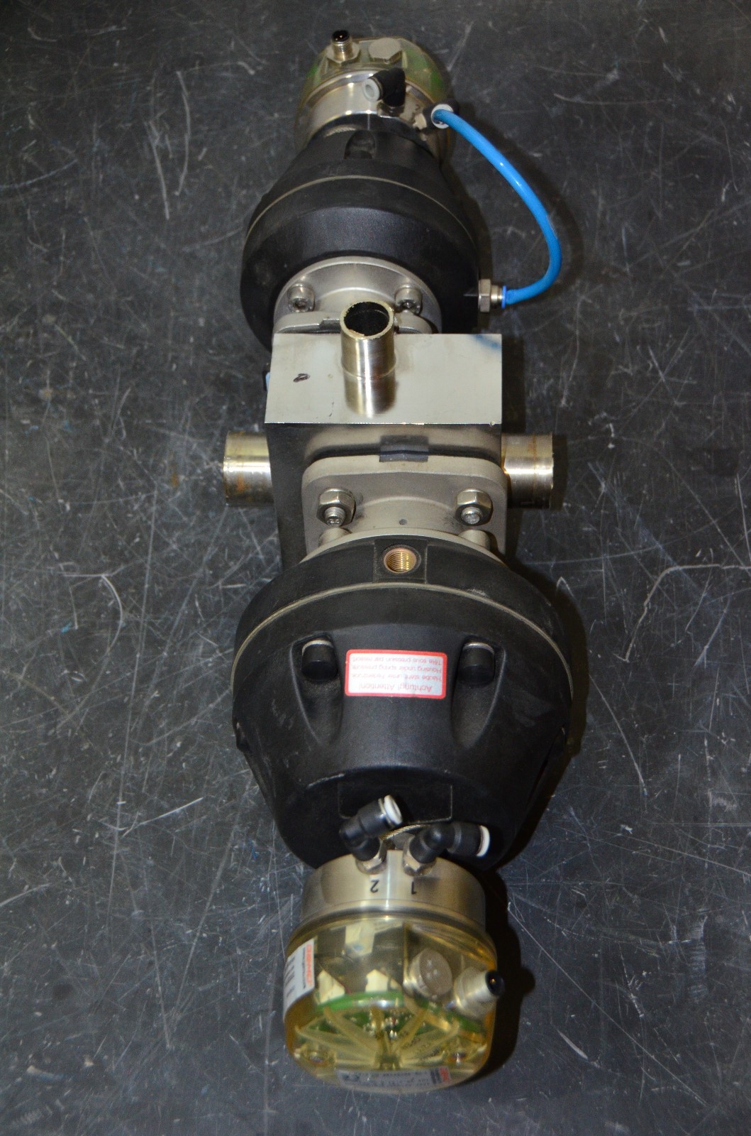 GEMU 687 Multi-Port Diaphragm Valve 1.5" x 1" BWxBWxBW & 4222 Position ...