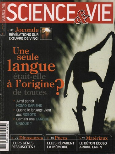 Sciences et vie n° 1069 / une seule langue est elle à l'origine de | eBay