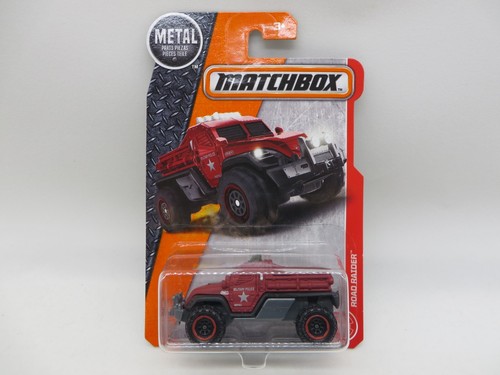 Matchbox Road Raider, Military Police Truck, Matte Red, SWAT, 2017 ...