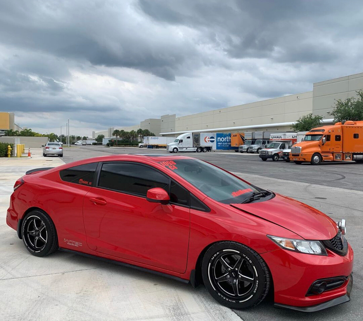 x4 17x9 VMS Racing Star 5 Spoke Black Rims Wheels 4x100/4x114 ET+35 for ...