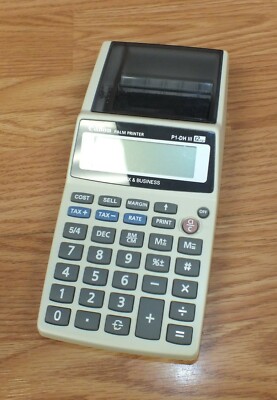 Canon (P1-DH III) Tax & Business Palm Printer Calculator w/ Battery ...
