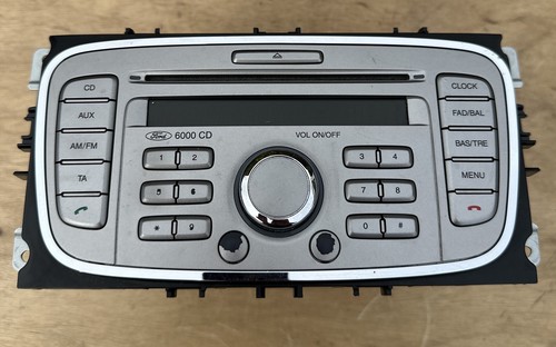 FORD FOCUS MK2 6000CD STEREO RADIO CD PLAYER 2008 SILVER OVAL TYPE WITH ...