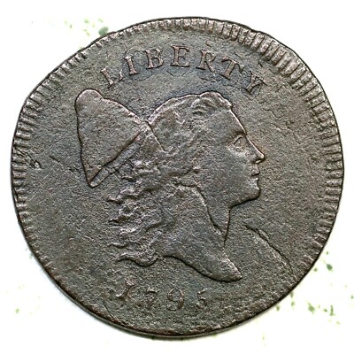 1795 C-6a R-2 Plain Edge No Pole Liberty Cap Half Cent Coin 1/2c | eBay