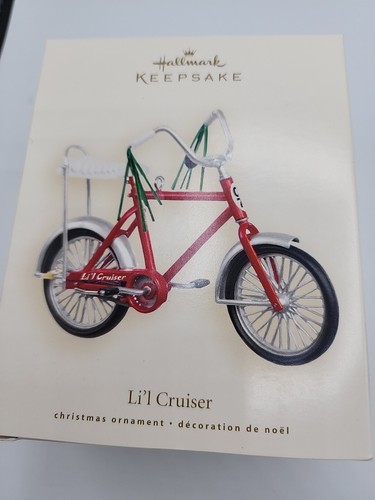 Hallmark Keepsake Li'l Cruiser Christmas Ornament, Vintage Red Bicycle ...