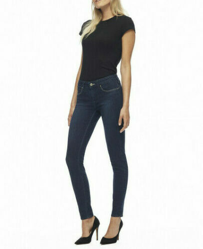 LEE 27 NWT Body Optix After Night Dark Denim Enhancement Low Rise ...