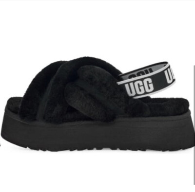 UGG Disco Cross Genuine Shearling Slide Slipper size US 9 | eBay
