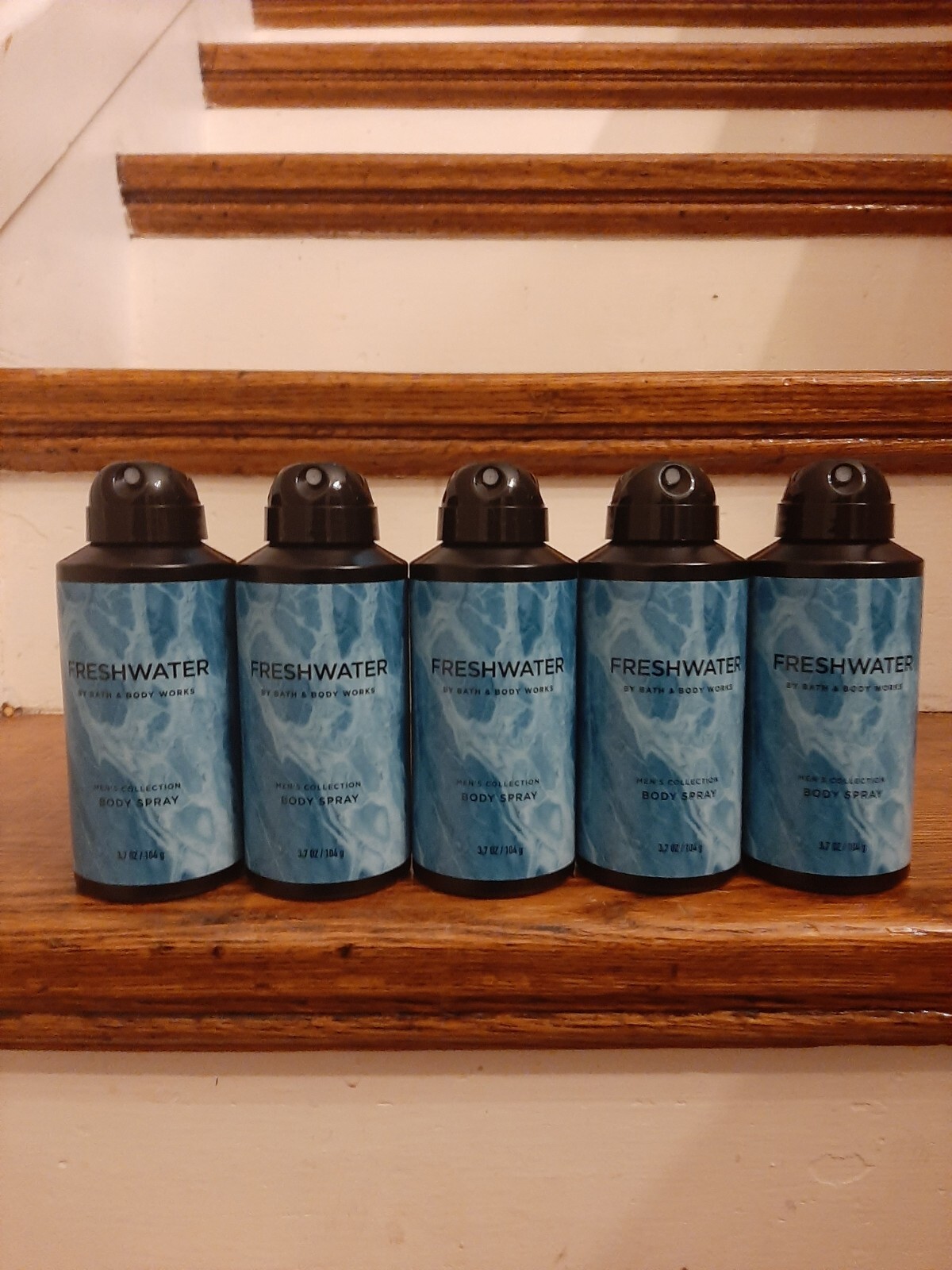 BATH & BODY WORKS MENS COLLECTION FRESHWATER BODY SPRAY LOT 5 NEW 3.7 ...