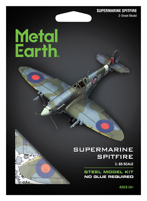 Fascinations Metal Earth SUPERMARINE SPITFIRE (1:65 Scale) 3D Steel ...