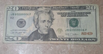 Rare serial number $20 dollar bill | eBay