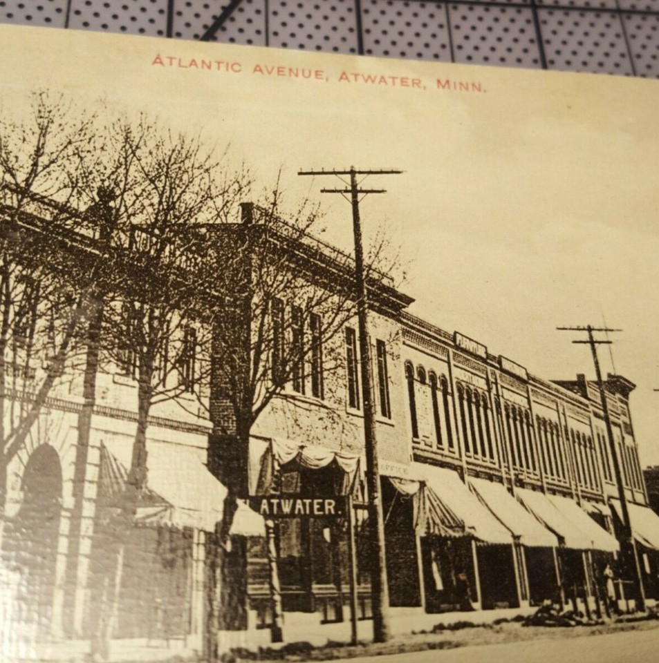 RPPC Real Photo Postcard Of Atlantic Avenue, Atwater, Minnesota. | eBay