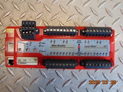 ALLEN BRADLEY 1791ES-IB8XOBV4 COMPACT BLOCK GUARD I/O ETHERNET IP | eBay