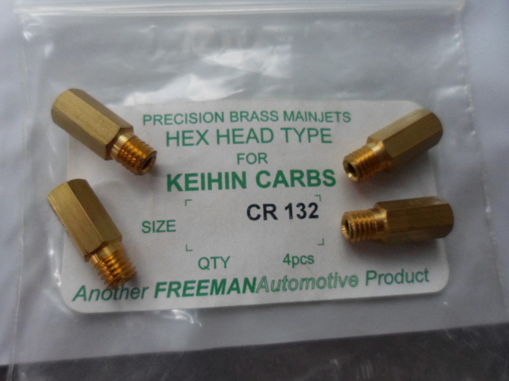 NOS Keihin Carburetor Hex Head Type Precision Brass Mainjets CR132 Qty ...