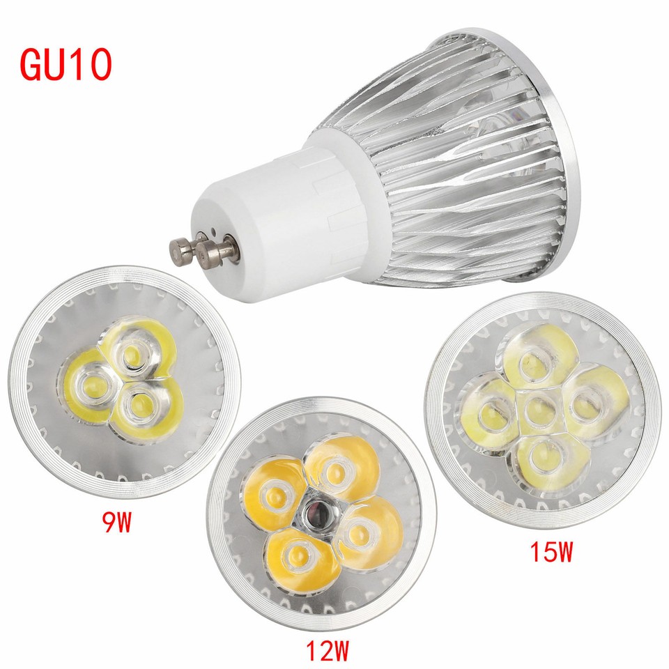Dimmable LED Spotlight COB/Epistar Bulb GU10 MR16 GU5.3 6W 9W 12W 15W ...