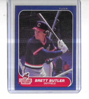 1986 Fleer #581 Brett Butler Cleveland Indians | eBay
