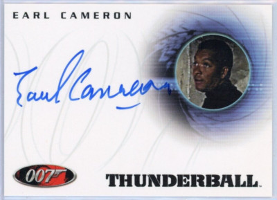 JAMES BOND DANGEROUS LIAISONS EARL CAMERON AS PINDER IN THUNDERBALL AUTOGRAPH | eBay