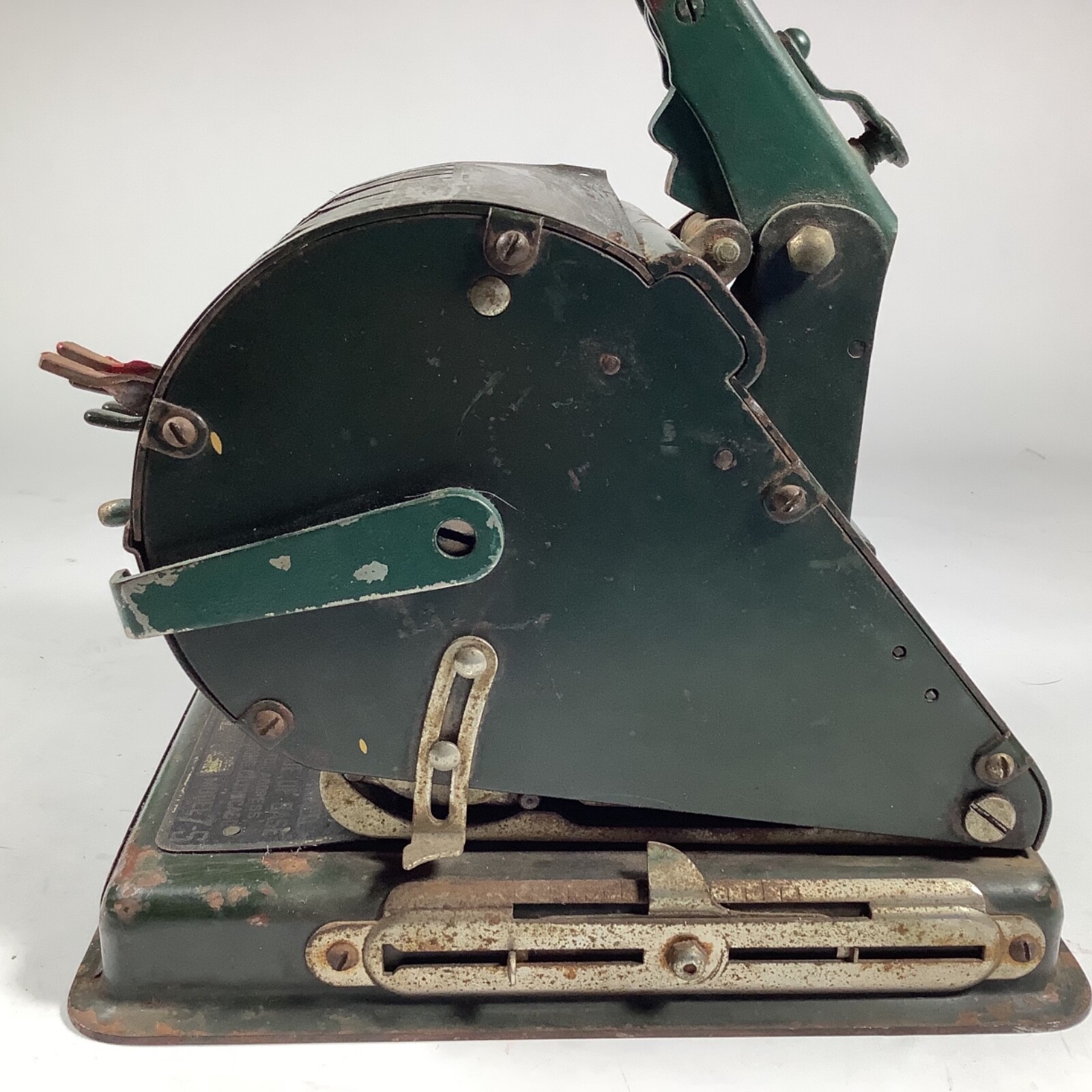 Vintage Hedman Mfg. Co. Lightning Check Writer Antique Office Decor ...