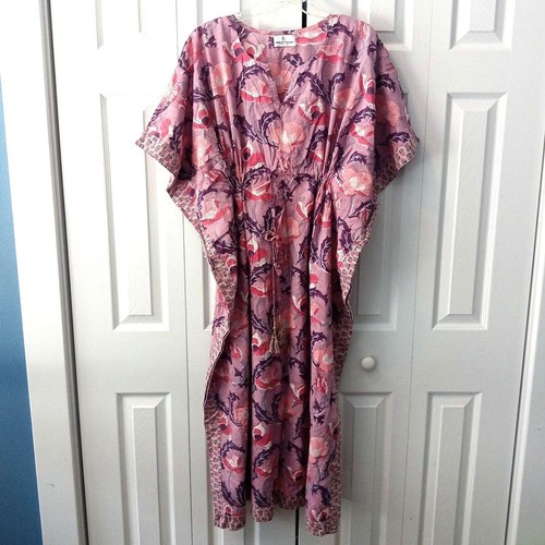 Fox and the Mermaid Cotton Kaftan One Size Fits All BOHO | eBay