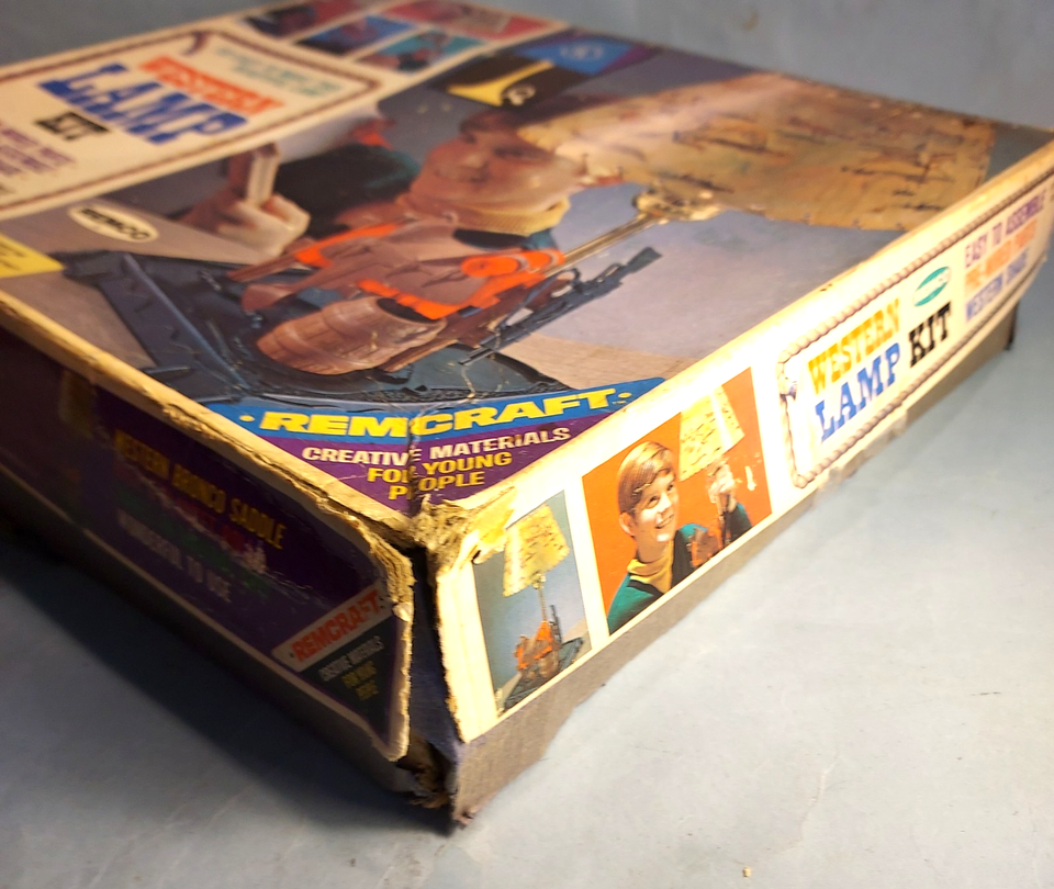 Vintage REMCO Western Lamp Kit #5071 Western Lamp Shade & Saddle Base ...