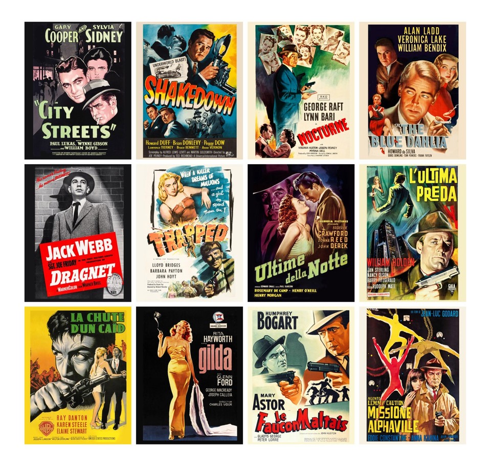 2026 Wall Calendar ~ Film Noir Vintage Action Movie Posters ...