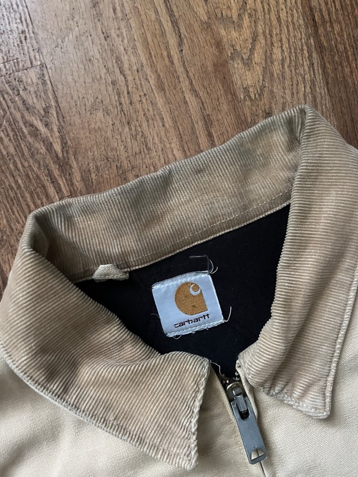 Vintage 90s Carhartt Tan Santa Fe Workwear Zip Up Jacket Men’s L/XL ...