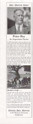 Del Monte Golf 1937 Vintage Print Ad Peter Hay Hotel Del Monte CA | eBay UK
