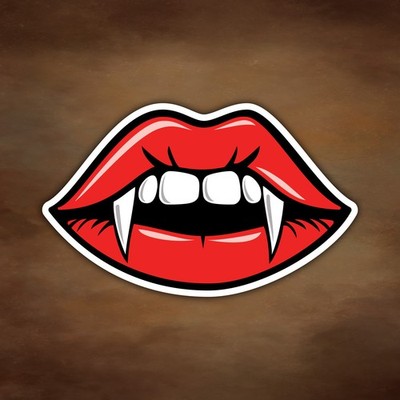 Vampire Fangs Vinyl Sticker | Vampire Decal | Horror Sticker | eBay