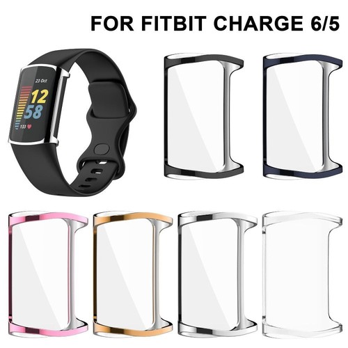 Full Cover Screen Protector Bumper Protective Shell for Fitbit Charge 6 ...