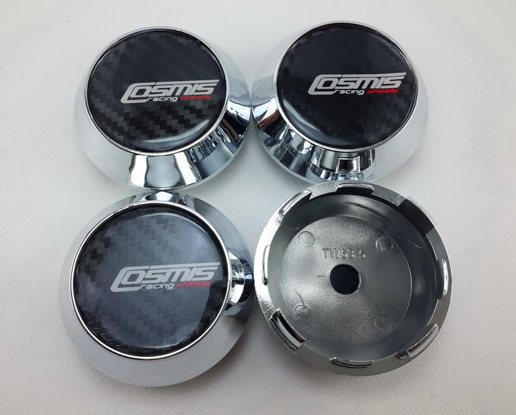 CENTER CAPS HUB WHEELS Car SIlver Chrome Rim Cover For COSMIS Size 63 ...