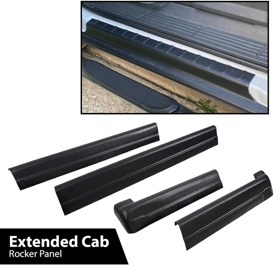 Rocker Panels Guard Sill Covers Compatible with Chevy Silverado GMC ...